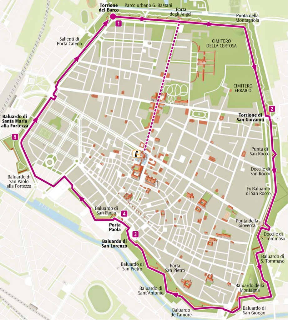 The Walls of Ferrara: an itinerary on foot or by bike